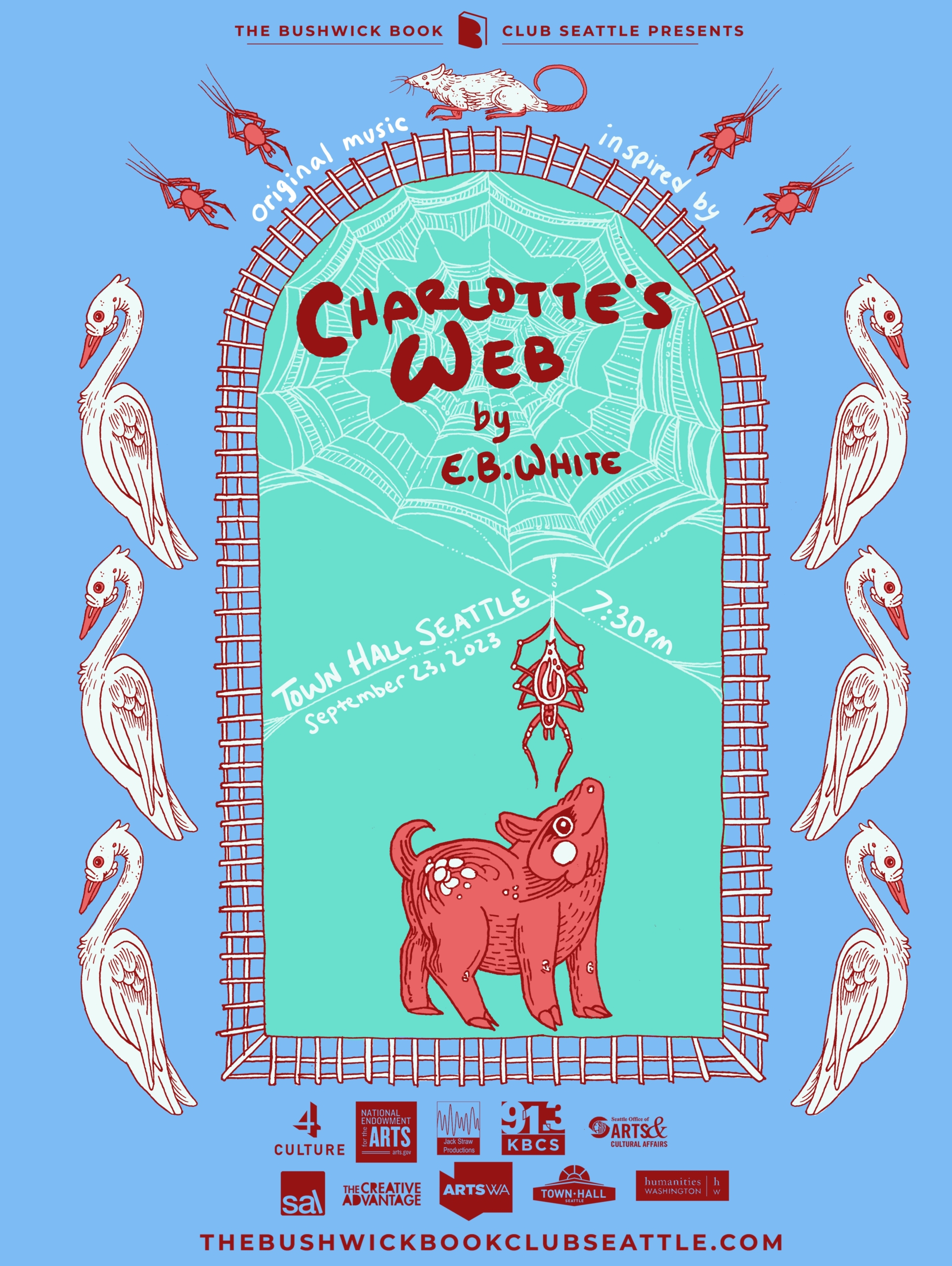 Charlotte’s Web | September 23 | Town Hall Seattle - The Bushwick Book ...